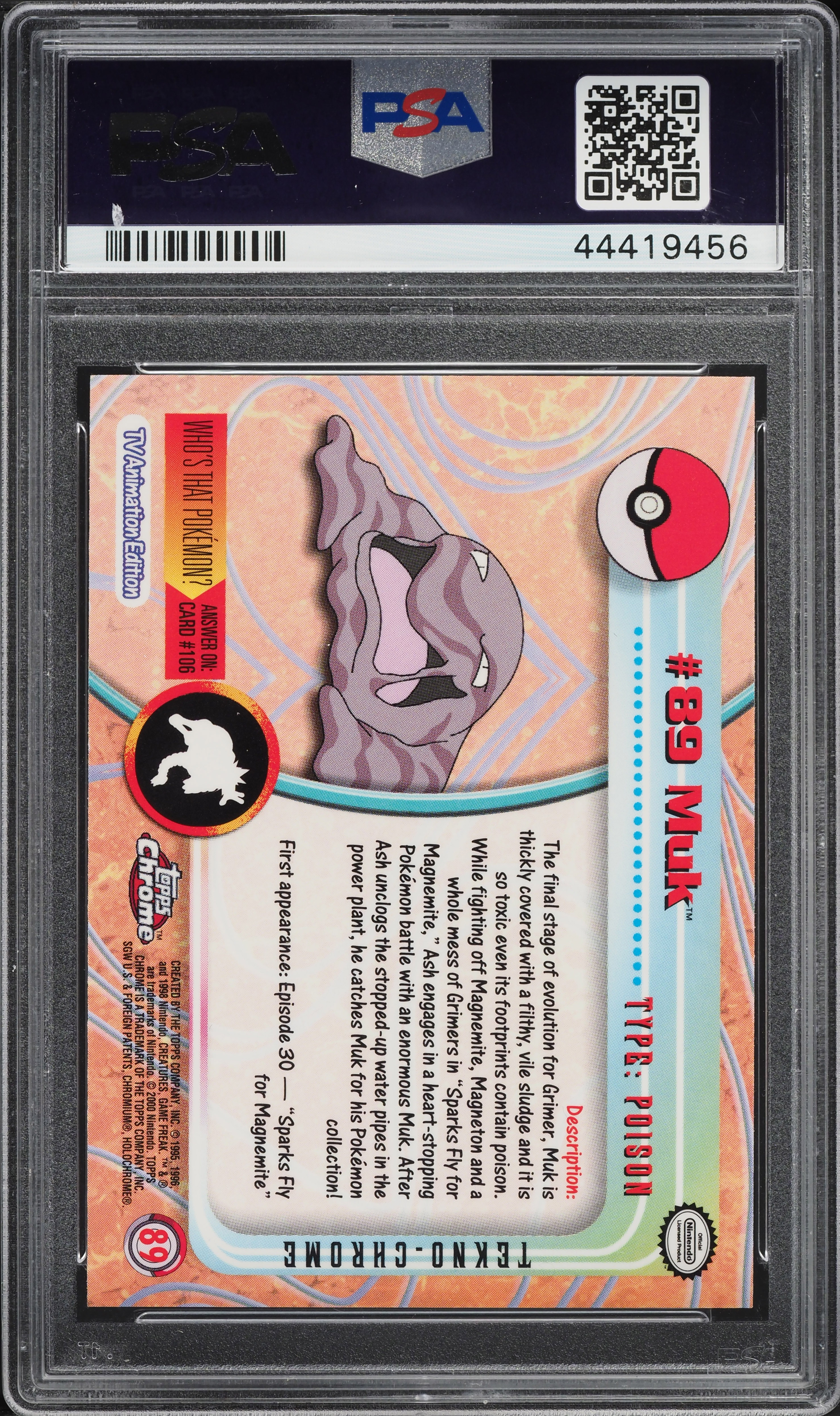 Shiny Muk Pokemon Card
