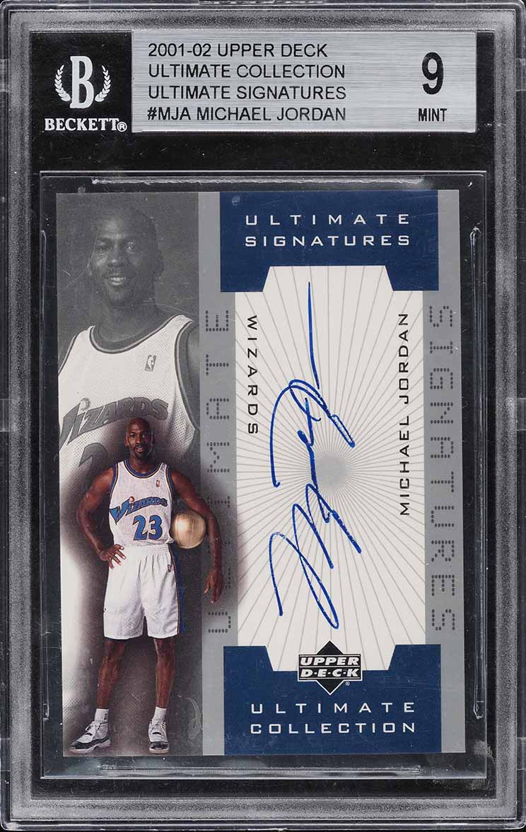 2001 Ultimate Collection Signatures Michael Jordan AUTO #MJA BGS 9 MINT ...