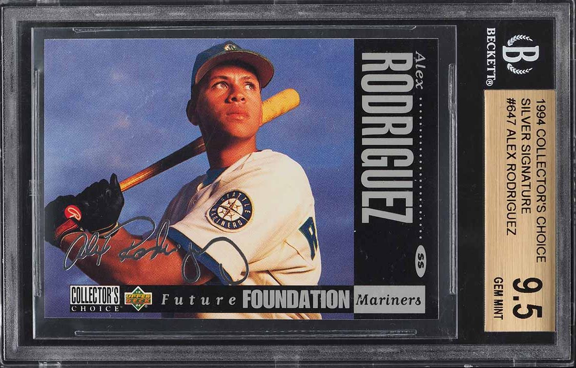 Alex Rodriguez 1994 Upper Deck Collector's Choice #647 Silver Signature ...
