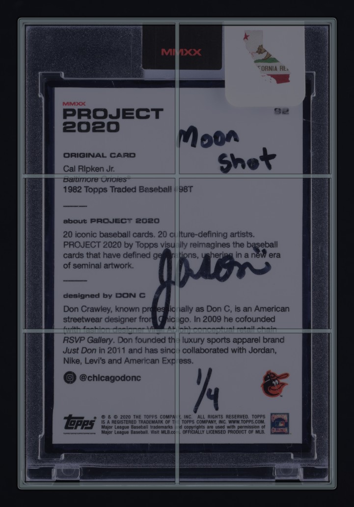 2020 Topps Project '20 Custom Art Card Cal Ripken Jr. By Don C 1/4 #92 ...