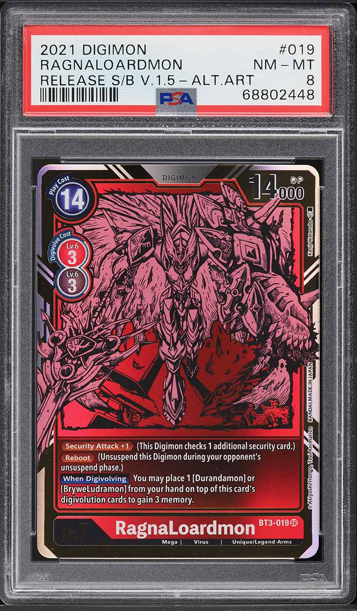 2021 Digimon Release Special Booster Ver.1.5 Alt Art Ragnaloardmon #019 ...