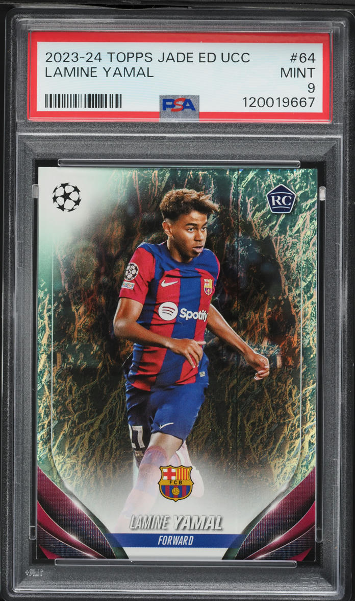 2023 Topps Jade Edition UEFA Club Competitions Lamine Yamal ROOKIE #64 ...