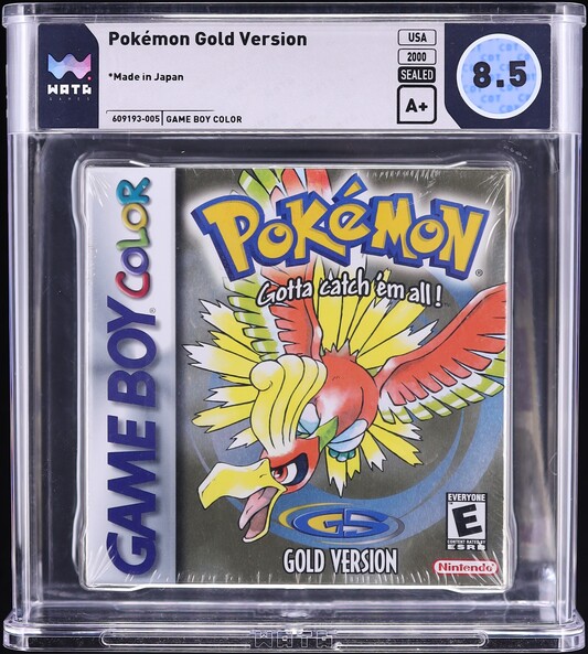 Pokemon Gold Version (Nintendo Gameboy Color) WATA 8.5 A+ Sealed on ...