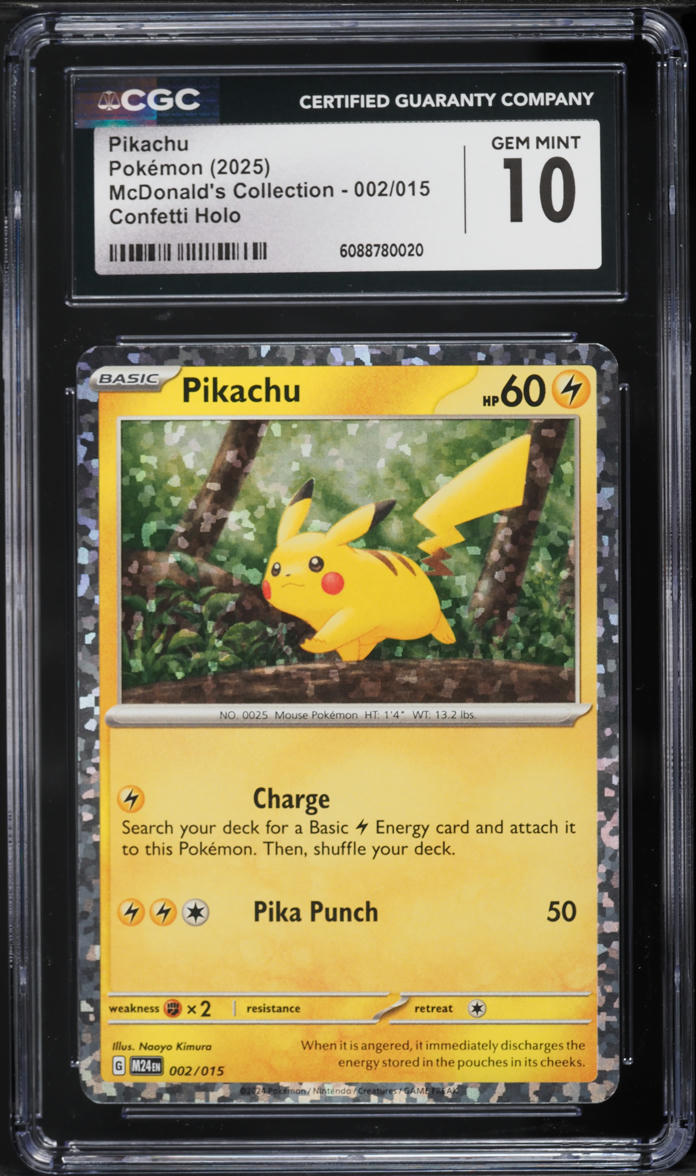 2025 Pokemon Scarlet & Violet McDonald's Collection Confetti Holo ...