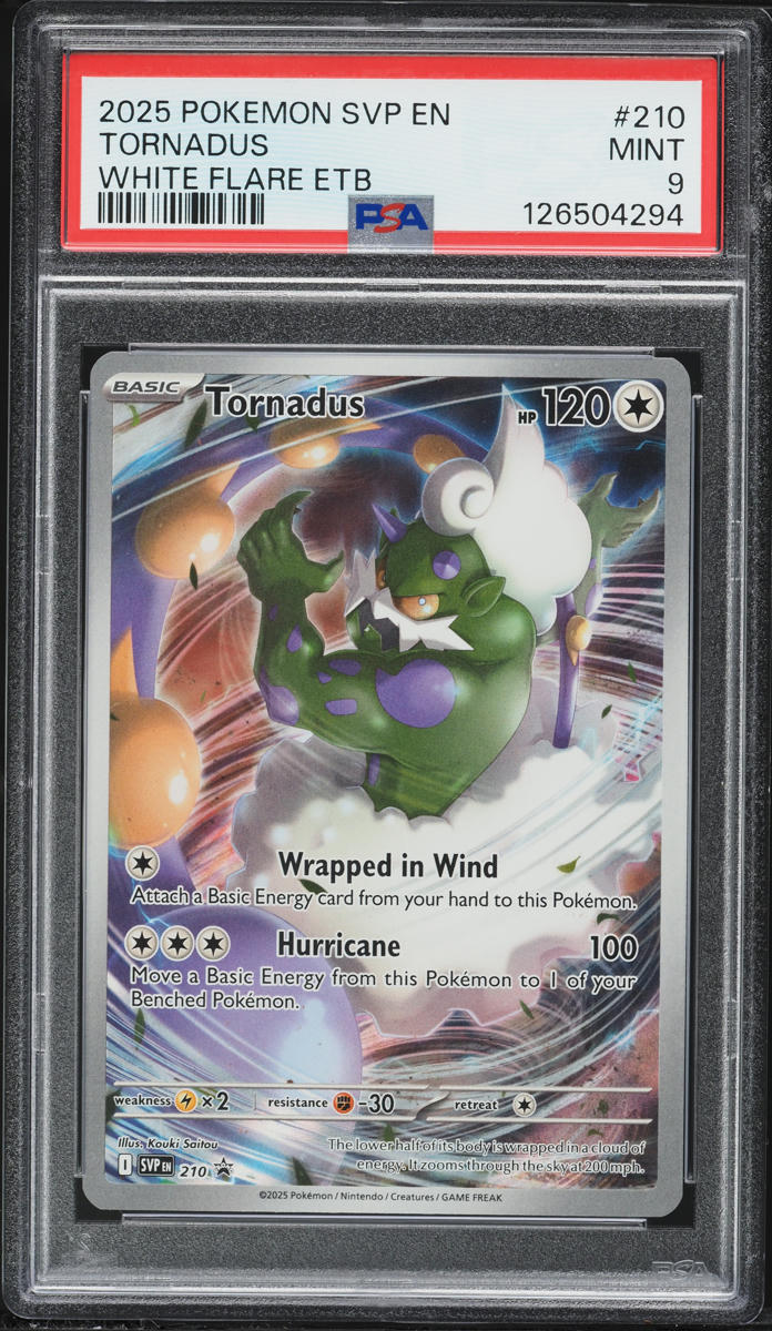 2025 Pokemon Scarlet & Violet Promo White Flare ETB Full Art Tornadus ...
