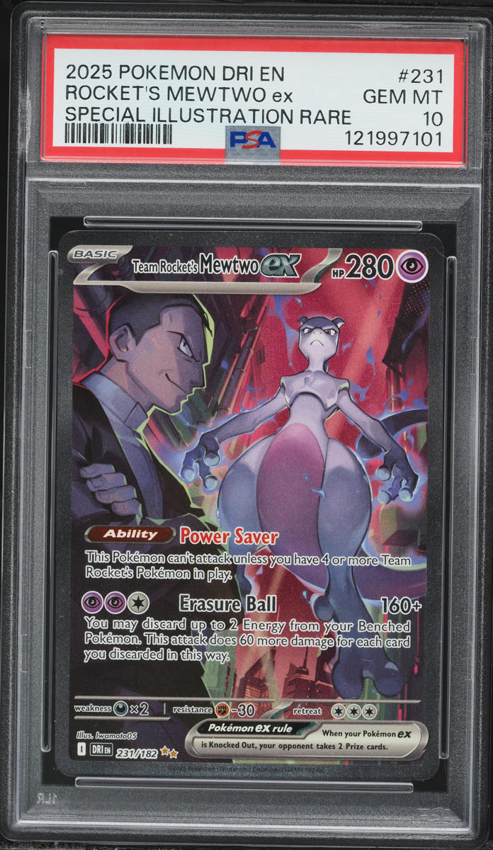 2025 Pokemon Scarlet & Violet Destined Rivals SIR Team Rocket's Mewtwo ...