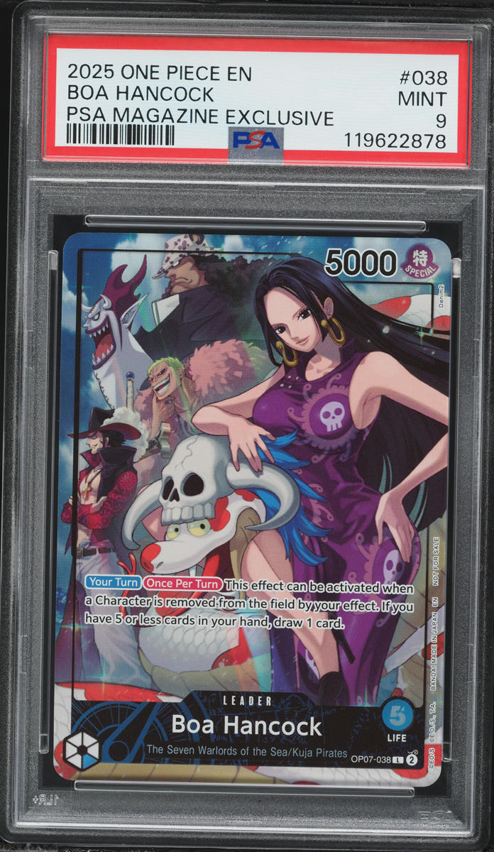 2025 One Piece Promo PSA Magazine Exclusive Alt Art Leader Boa Hancock ...
