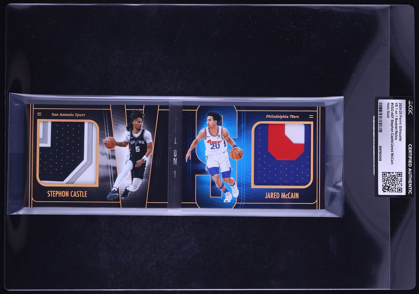 2024 Panini Silhouette VS 1 on 1 Booklet Gold Stephon Castle Jared ...