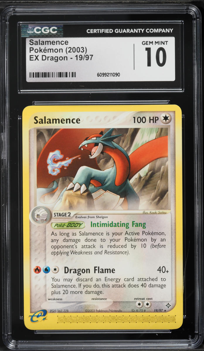 2003 Pokemon EX Dragon Salamence #19 CGC 10 GEM MINT on Fanatics Collect