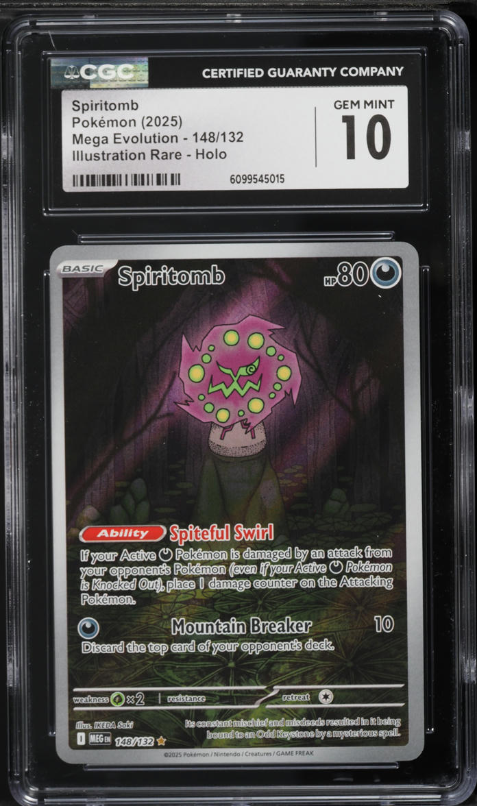 2025 Pokemon Mega Evolution IR Spiritomb #148 CGC 10 GEM MINT on ...