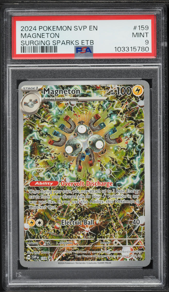 2024 Pokemon Scarlet & Violet Promo Surging Sparks ETB Magneton #159 ...