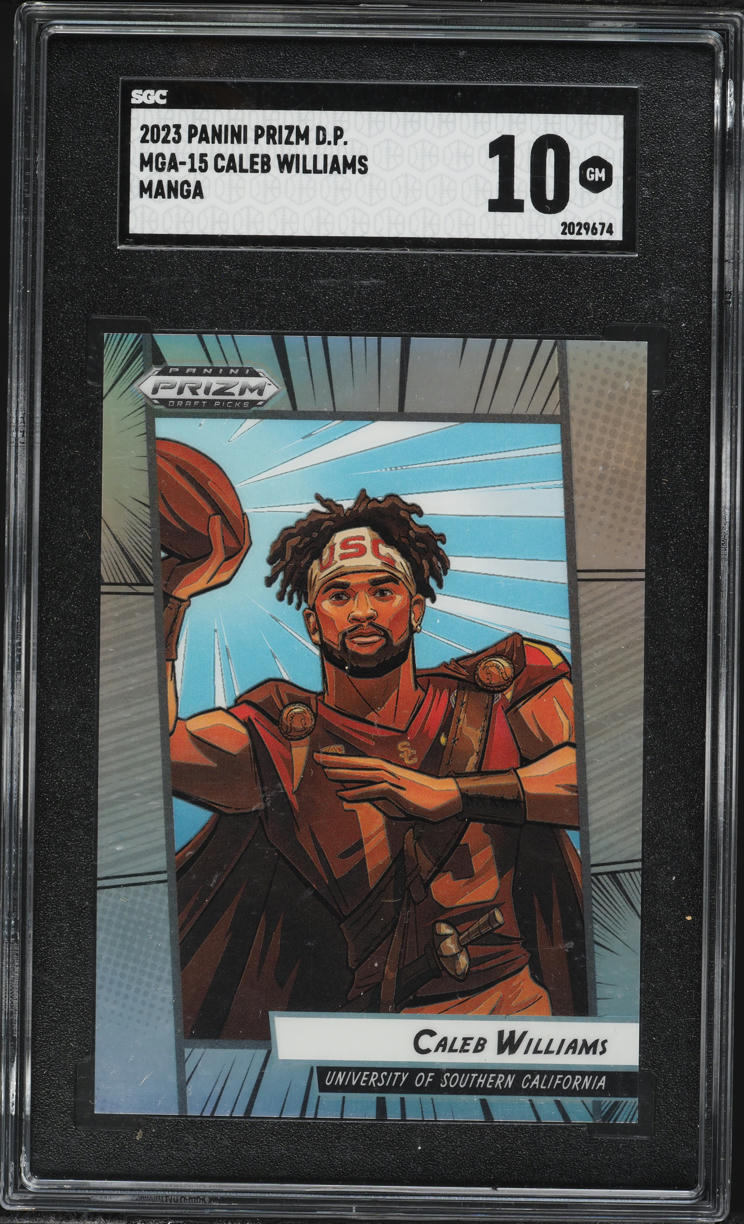 2023 Panini Prizm Draft Picks Manga Caleb Williams #MGA-15 SGC 10 GEM ...
