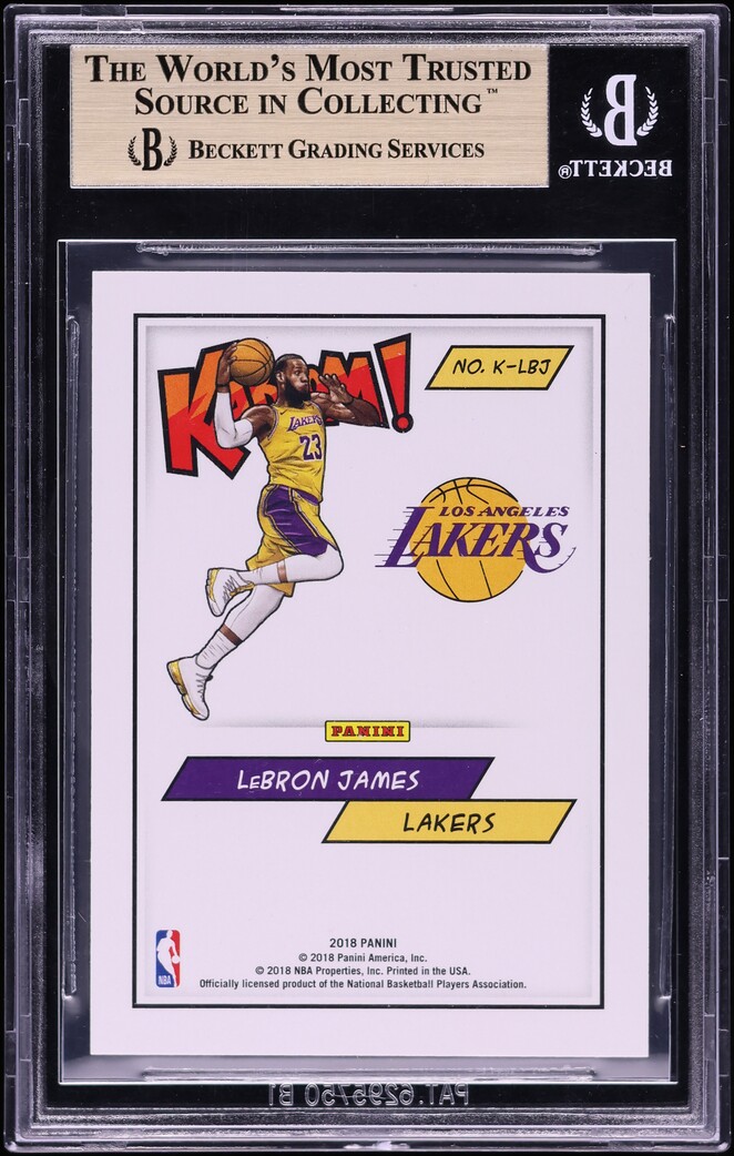 2018 Panini Kaboom Gold Lebron James 1/10 #1 BGS 9.5 GEM MINT on ...