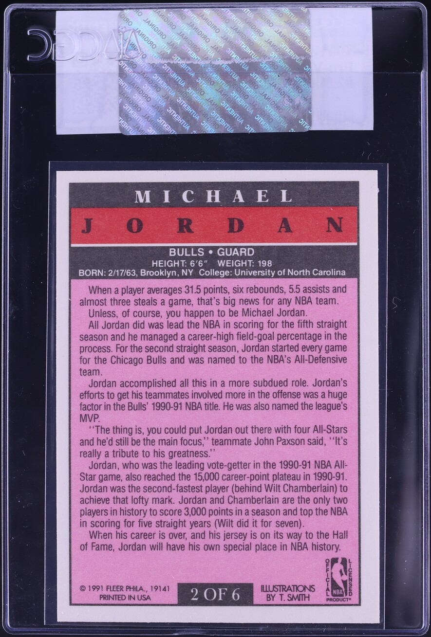 1991 Fleer Pro-Visions Michael Jordan #2 CGC AUTH on Fanatics Collect