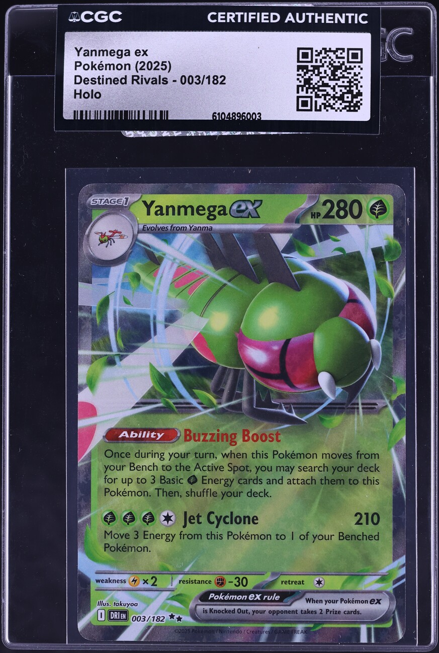 2025 Pokemon Scarlet & Violet Destined Rivals Holo Yanmega ex #3 CGC ...