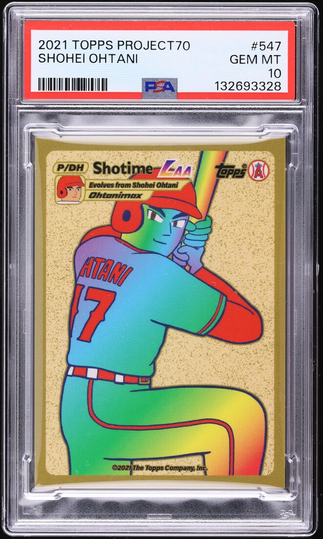 2021 Topps Project 70 Shohei Ohtani #547 PSA 10 GEM MINT on Fanatics ...