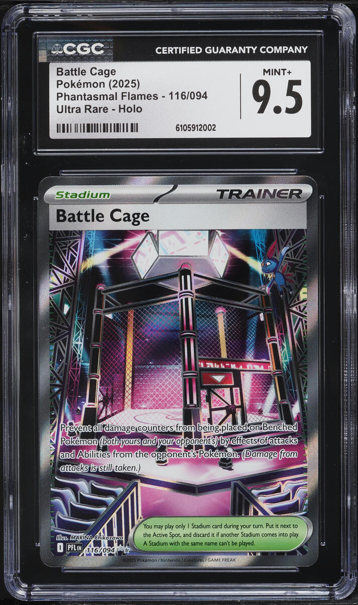 2025 Pokemon Mega Evolution Phantasmal Flames Full Art Battle Cage #116 ...