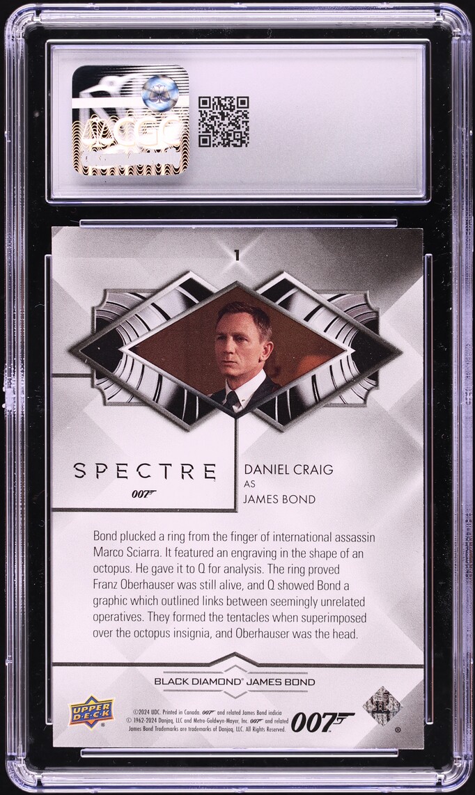 2025 James Bond Black Diamond Red Spectrum Daniel Craig as James Bond ...