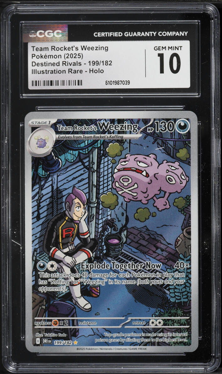 2025 Pokemon Scarlet & Violet Destined Rivals IR Team Rocket's Weezing ...