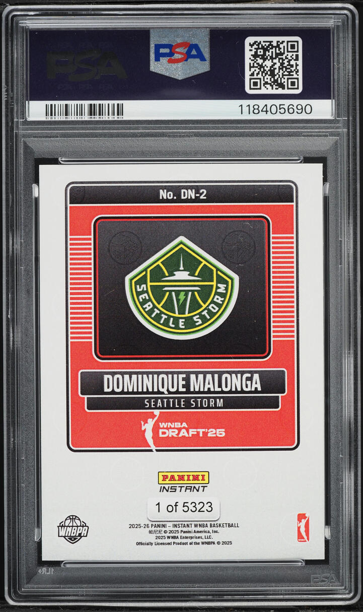 2025 Panini Instant WNBA Draft Night Dominique Malonga ROOKIE /5323 #DN ...