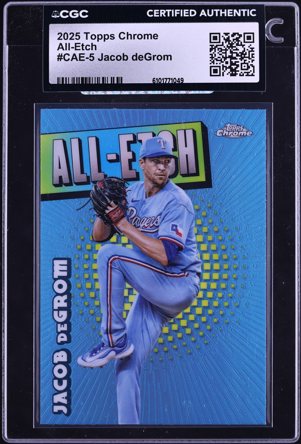 2025 Topps Chrome All-Etch Jacob deGrom #CAE-5 CGC AUTH on Fanatics Collect