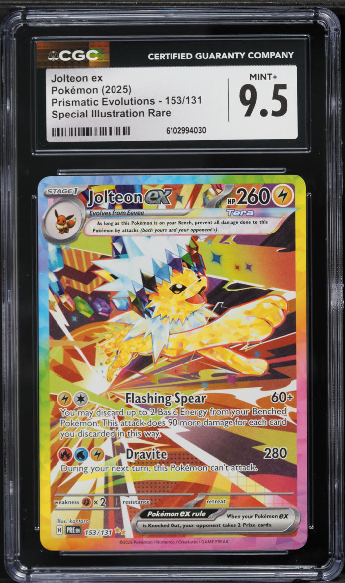 2025 Pokemon Scarlet & Violet Prismatic Evolutions SIR Jolteon ex #153 ...