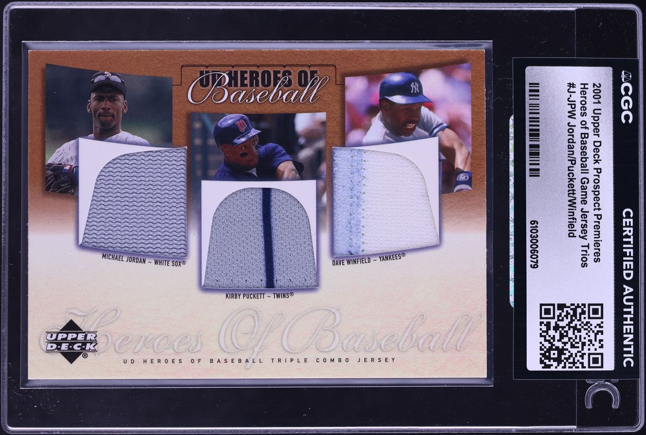 2001 Upper Deck Prospect Premieres Michael Jordan Kirby Puckett Dave ...