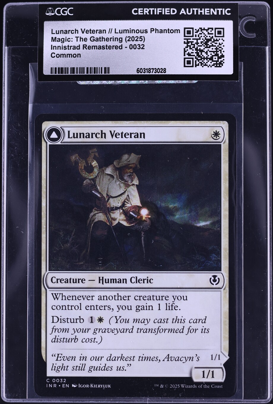 2025 Magic The Gathering Innistrad Remastered Lunarch Veteran Phantom ...