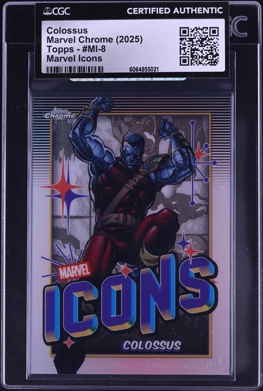 2025 Topps Chrome Marvel Icons Colossus #MI-8 CGC AUTH on Fanatics Collect