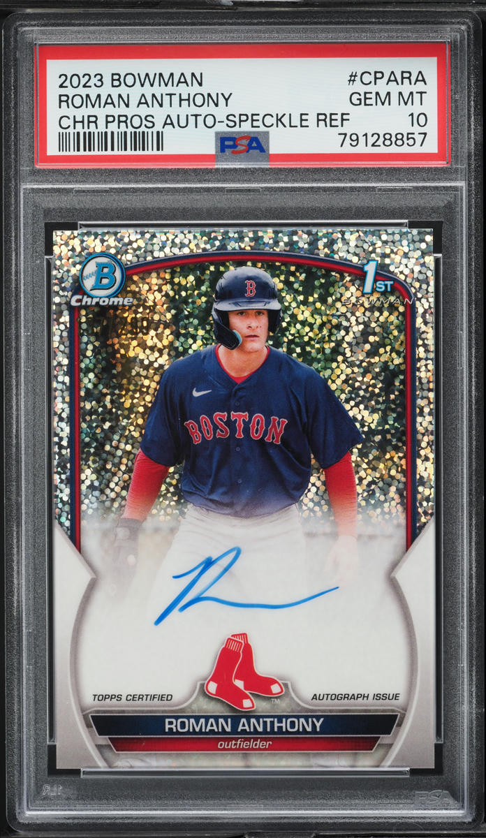 2023 Bowman Chrome Speckle Refractor Roman Anthony PROSPECT AUTO /299 ...
