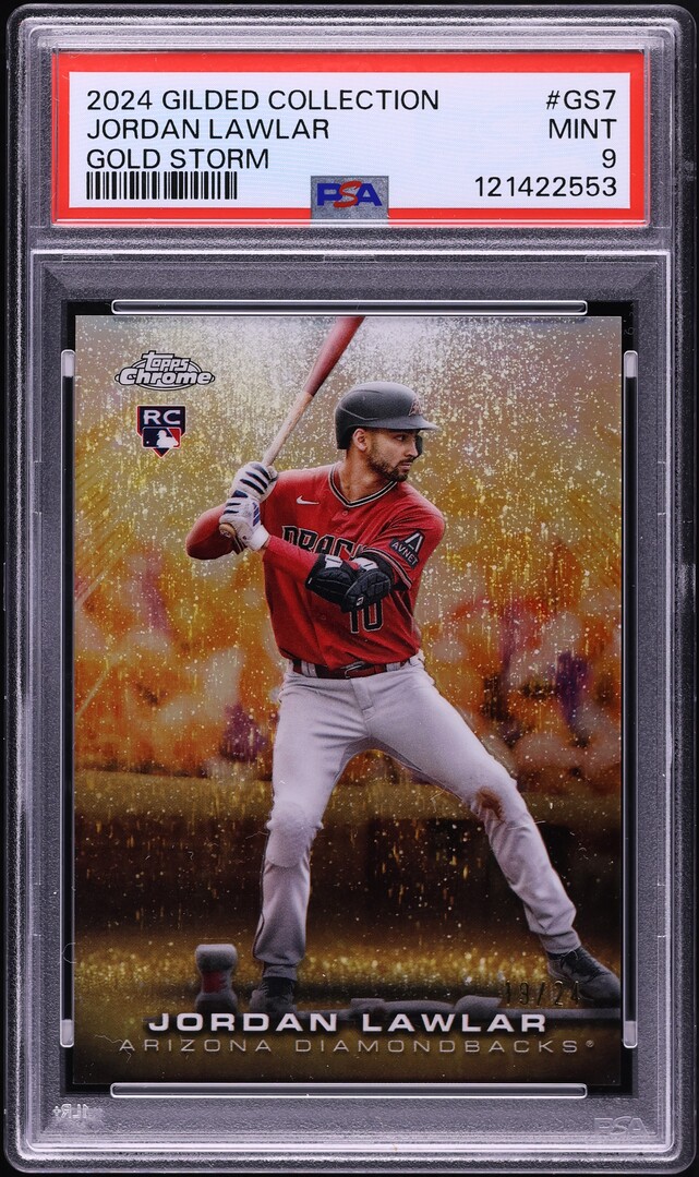 2024 Topps Chrome Gilded Collection Gold Storm Jordan Lawlar ROOKIE #GS ...