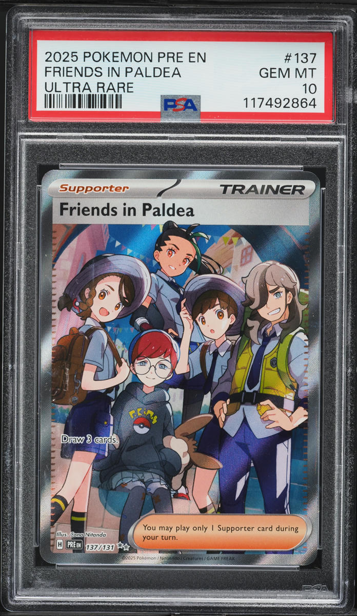 2025 Pokemon SV Prismatic Evolutions Full Art Friends In Paldea #137 ...