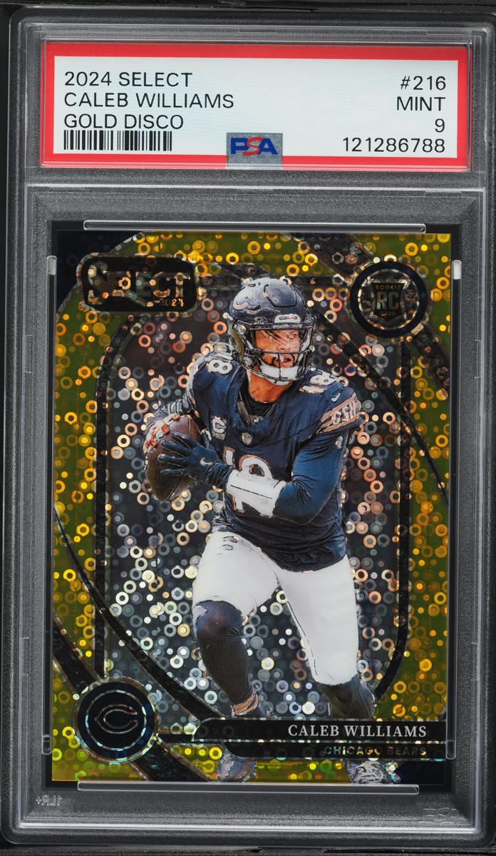 2024 Select Club Level Gold Disco Caleb Williams ROOKIE /10 #216 PSA 9 ...