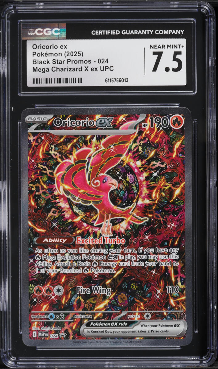 2025 Pokemon Mega Evolution Promo Mega Charizard X Ex Alt Art Oricorio ...