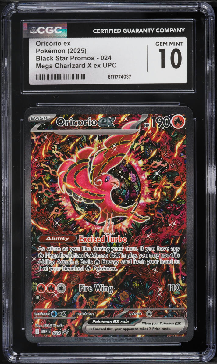 2025 Pokemon Mega Evolution Promo Ultra Premium Alt Art Oricorio ex #24 ...