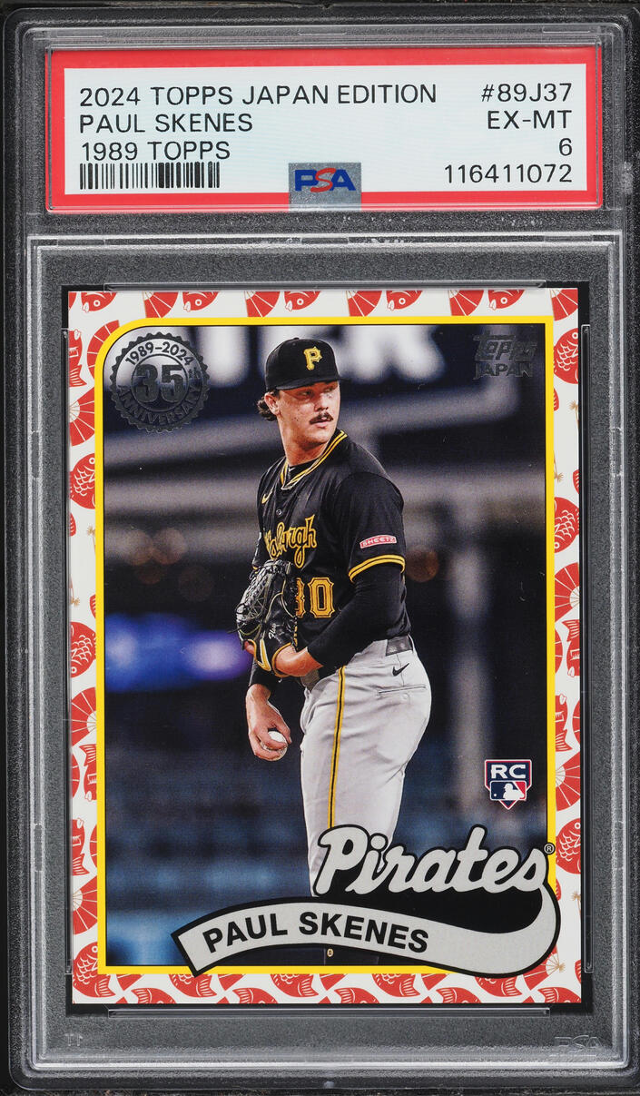 2024 Topps Japan Edition '89 Paul Skenes ROOKIE #89J-37 PSA 6 EXMT on ...