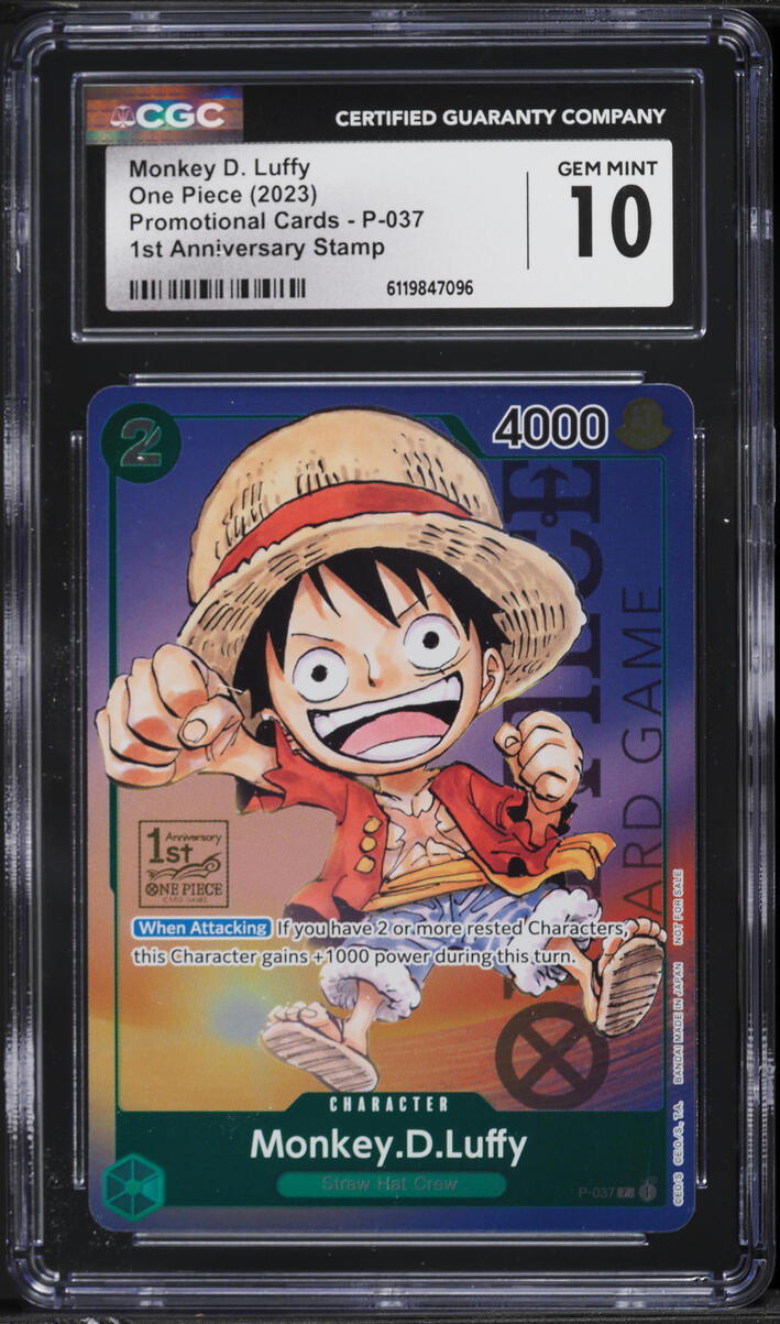 2023 One Piece Promo 1st Anniversary Stamp Monkey D. Luffy #P-037 CGC ...