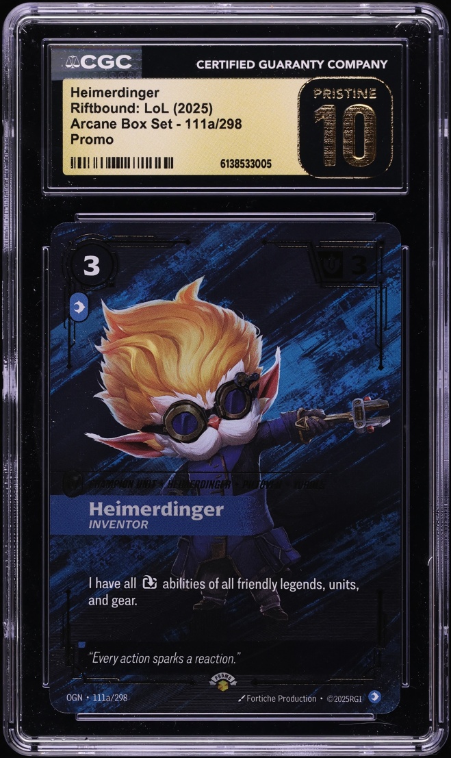 2025 Riftbound League Of Legends LoL Arcane Box Set Heimerdinger #111a ...