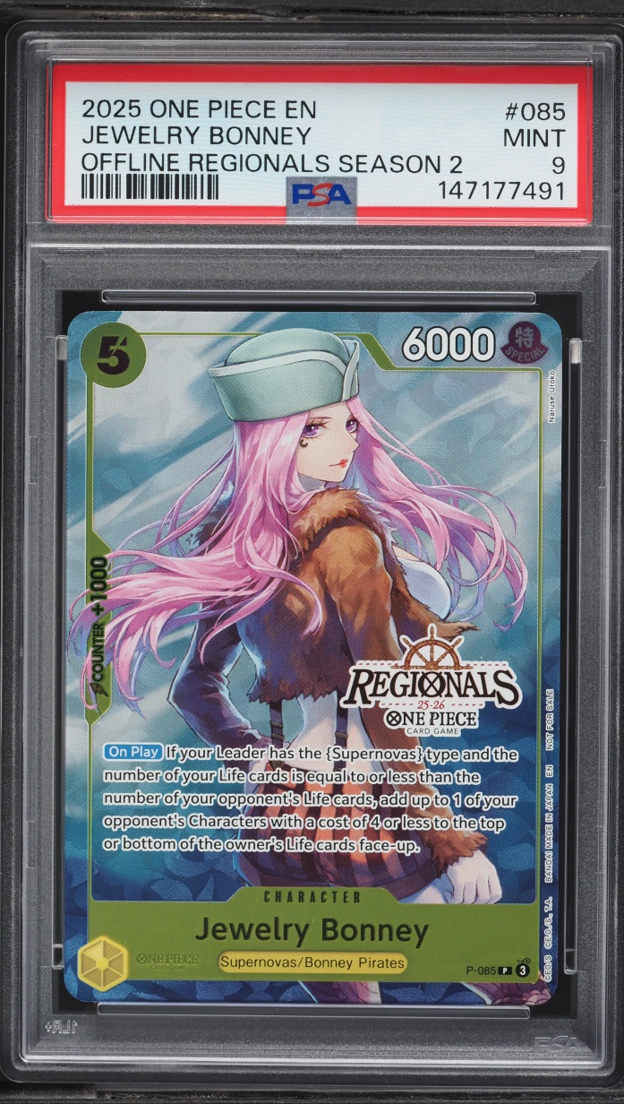 2025 One Piece Promo Offline Regionals Pack Season 2 Jewelry Bonney #P ...