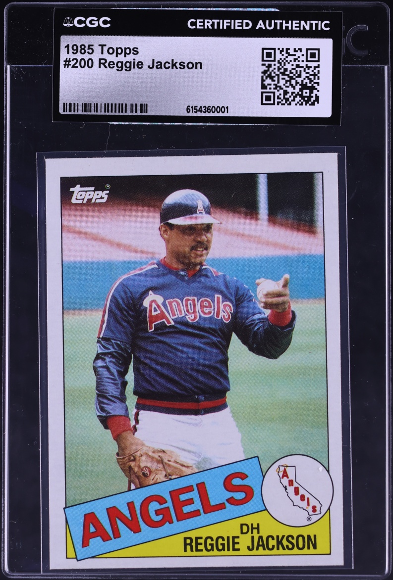 1985 Topps Reggie Jackson #200 CGC AUTH on Fanatics Collect