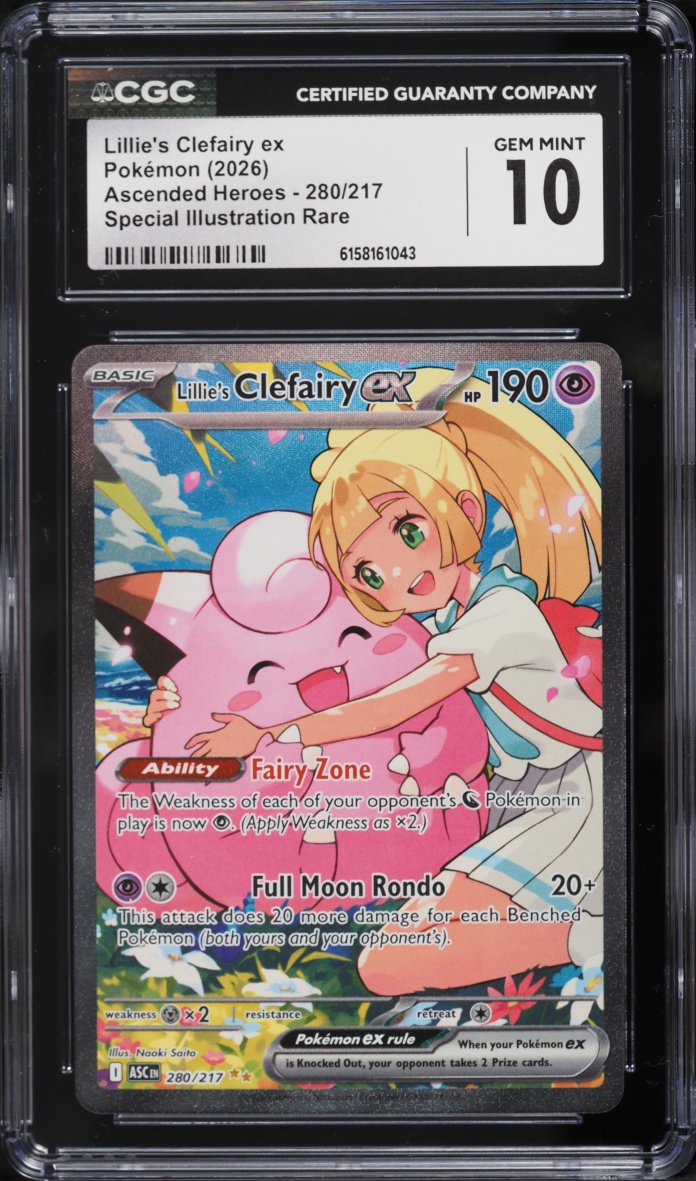 2026 Pokemon Mega Evolution Ascended Heroes SIR Lillie's Clefairy EX ...