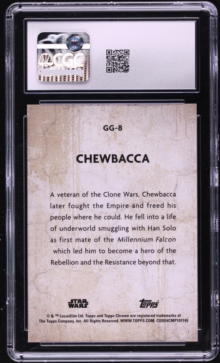 2025 Topps Chrome Star Wars Galactic Graffiti Chewbacca #GG-8 CGC 9 ...