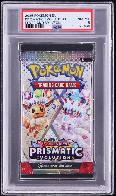 2025 Pokemon Scarlet & Violet Prismatic Evolutions Foil Pack Eevee ...