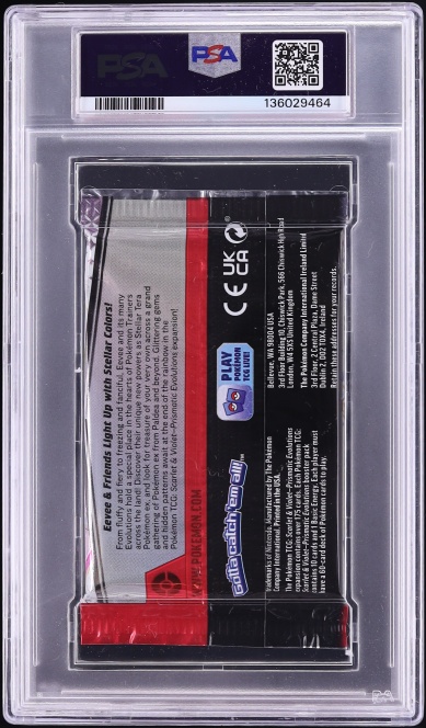 2025 Pokemon Scarlet & Violet Prismatic Evolutions Foil Pack Eevee ...