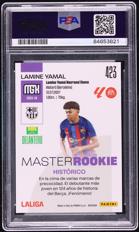 2023 Panini Megacracks La Liga EA Sports Master Lamine Yamal ROOKIE ...