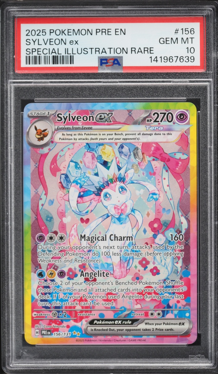 2025 Pokemon Scarlet & Violet Prismatic Evolutions SIR Sylveon Ex #156 ...