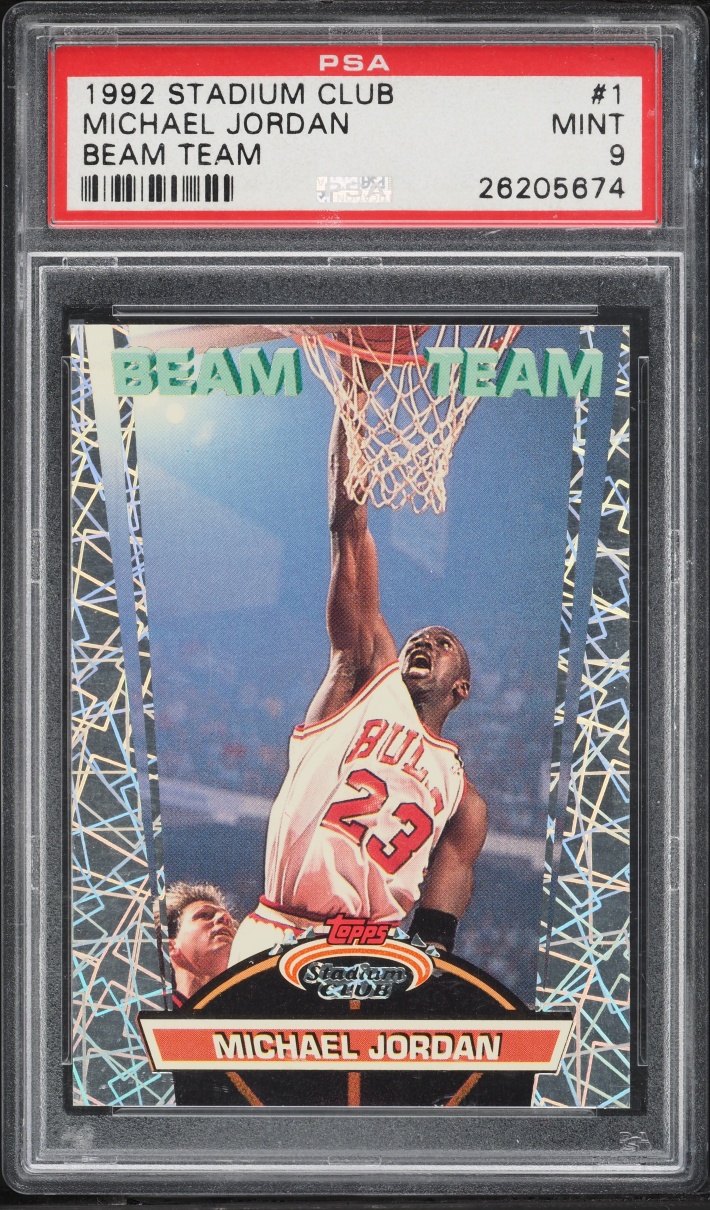 1992 Stadium Club Beam Team Michael Jordan #1 PSA 9 MINT on Fanatics ...