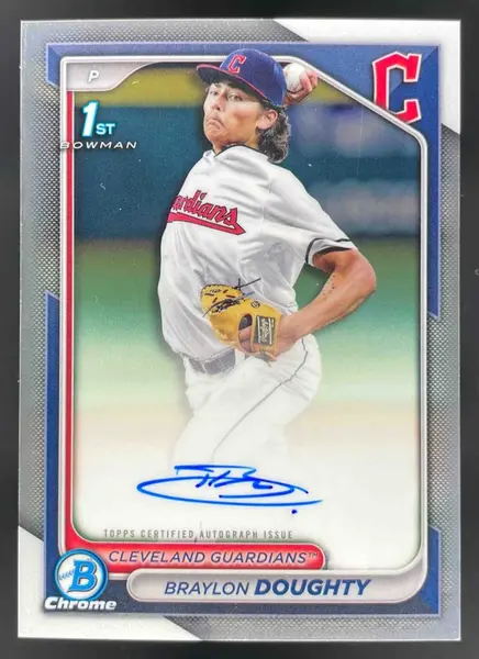 Braylon Doughty 2024 Bowman Draft #CPA-BD Chrome Prospect Auto (1st ...